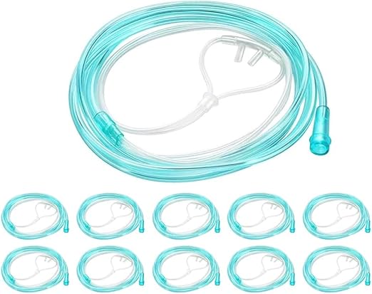 Amazon.com: 10 Pack High-Flow Ultra Soft Nasal Oxygen Cannula, Green ...
