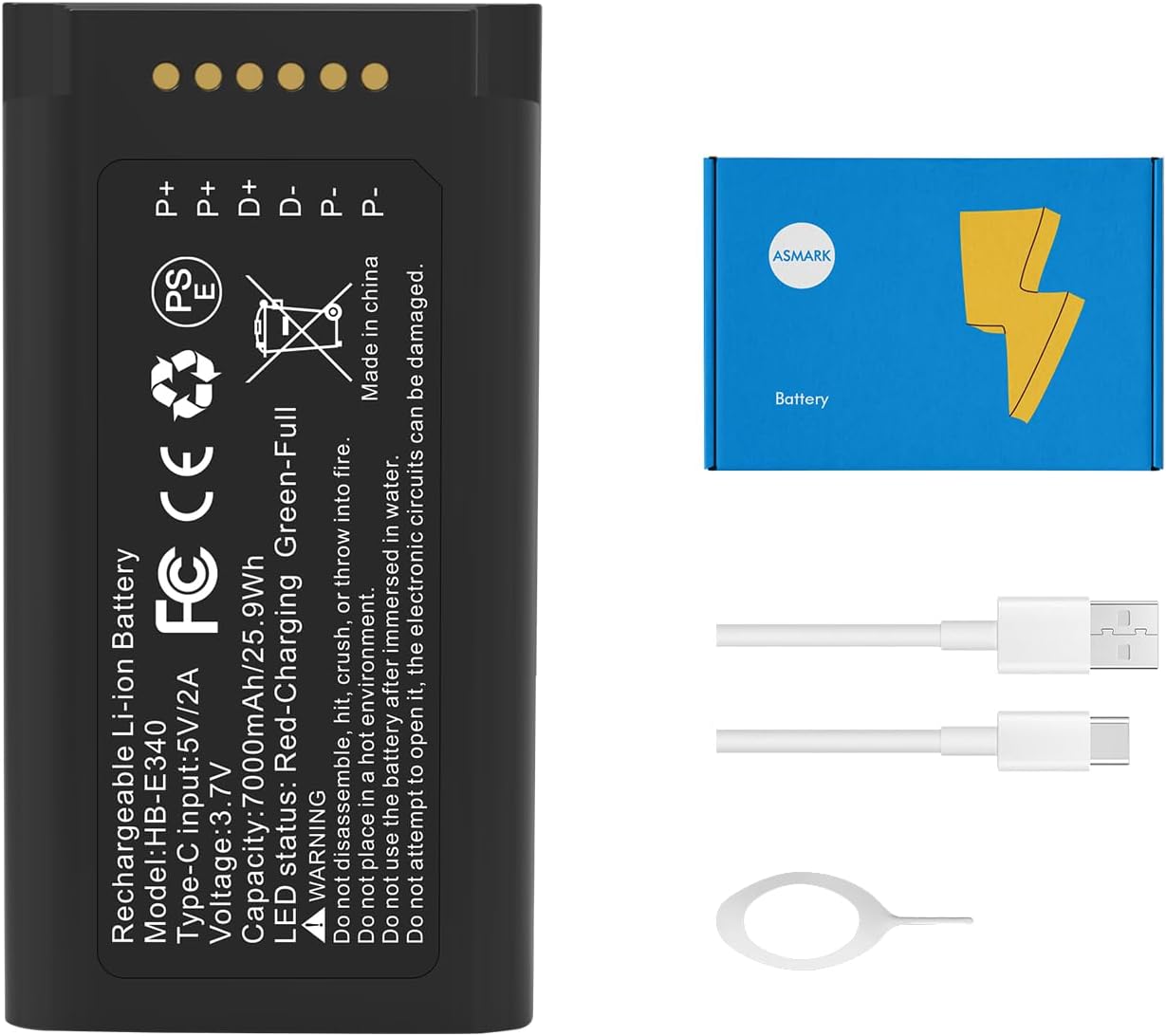 Amazon.com: ASMARK Battery Replacement for eufy E340 Video Doorbell ...