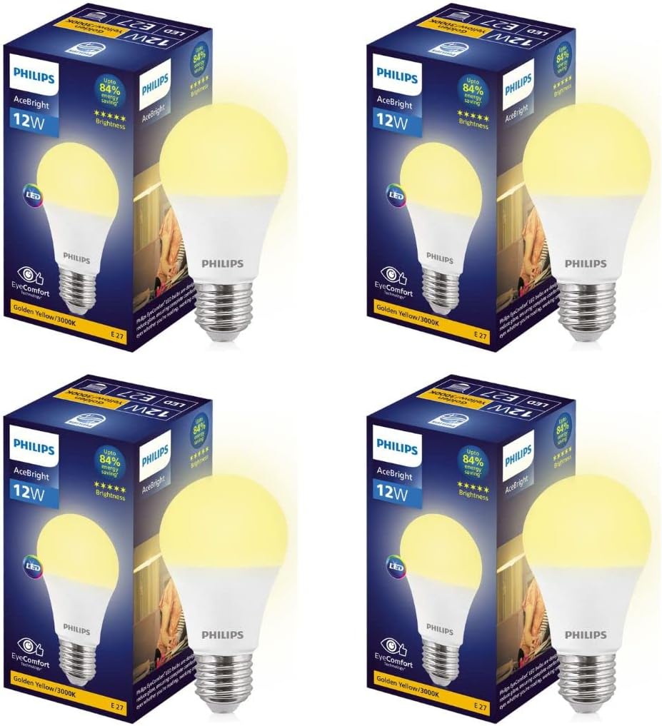 Buy PHILIPS 12-watt LED Bulb |AceBright High Wattage LED Bulb|Base: E27 ...