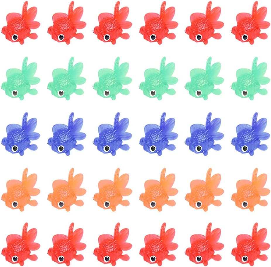Amazon.com: Neakomuki 20pcs Artificial Fish Fake Fish Plastic Floating ...