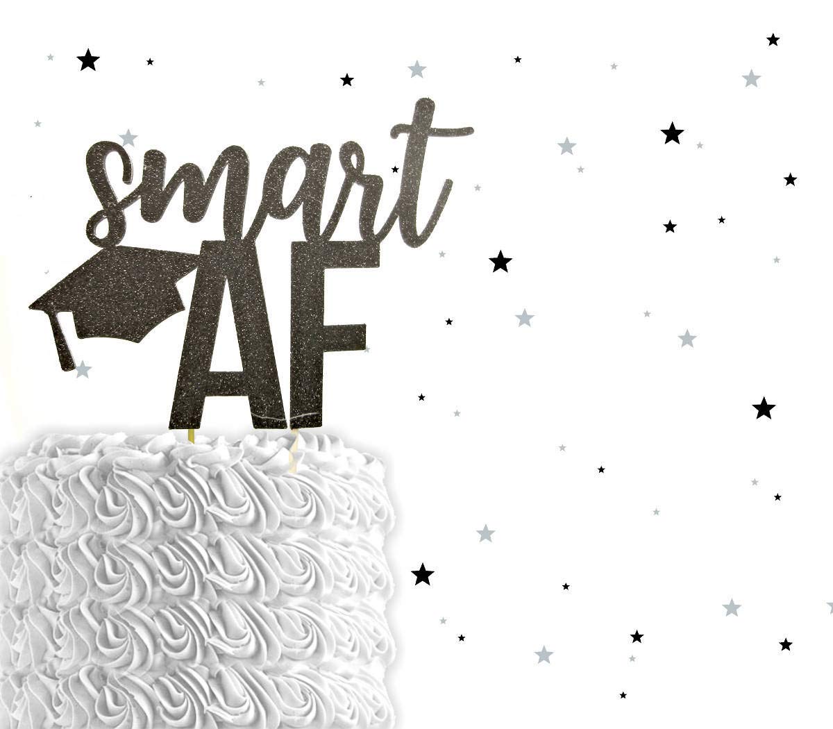 Glitter Smart Af Graduation Cake Topper Graduation Cake Topper ...