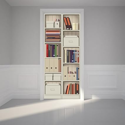 Amazon.com: Door Wall Sticker Shelf Cabinet - Self Adhesive Peel ...