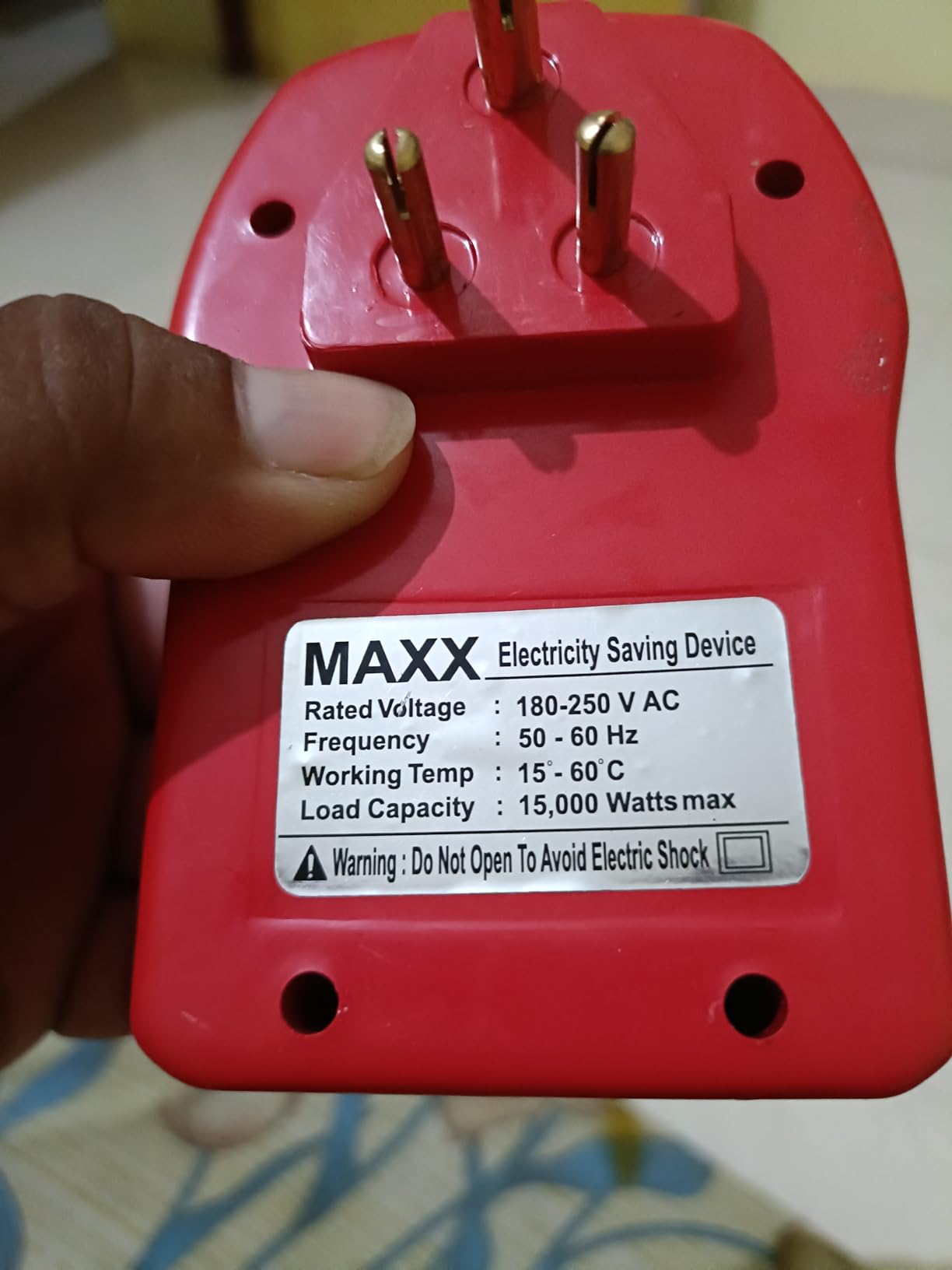 Super Maxx Power Saver Gold Electricity Saving Device (ISI) 40% Save ...