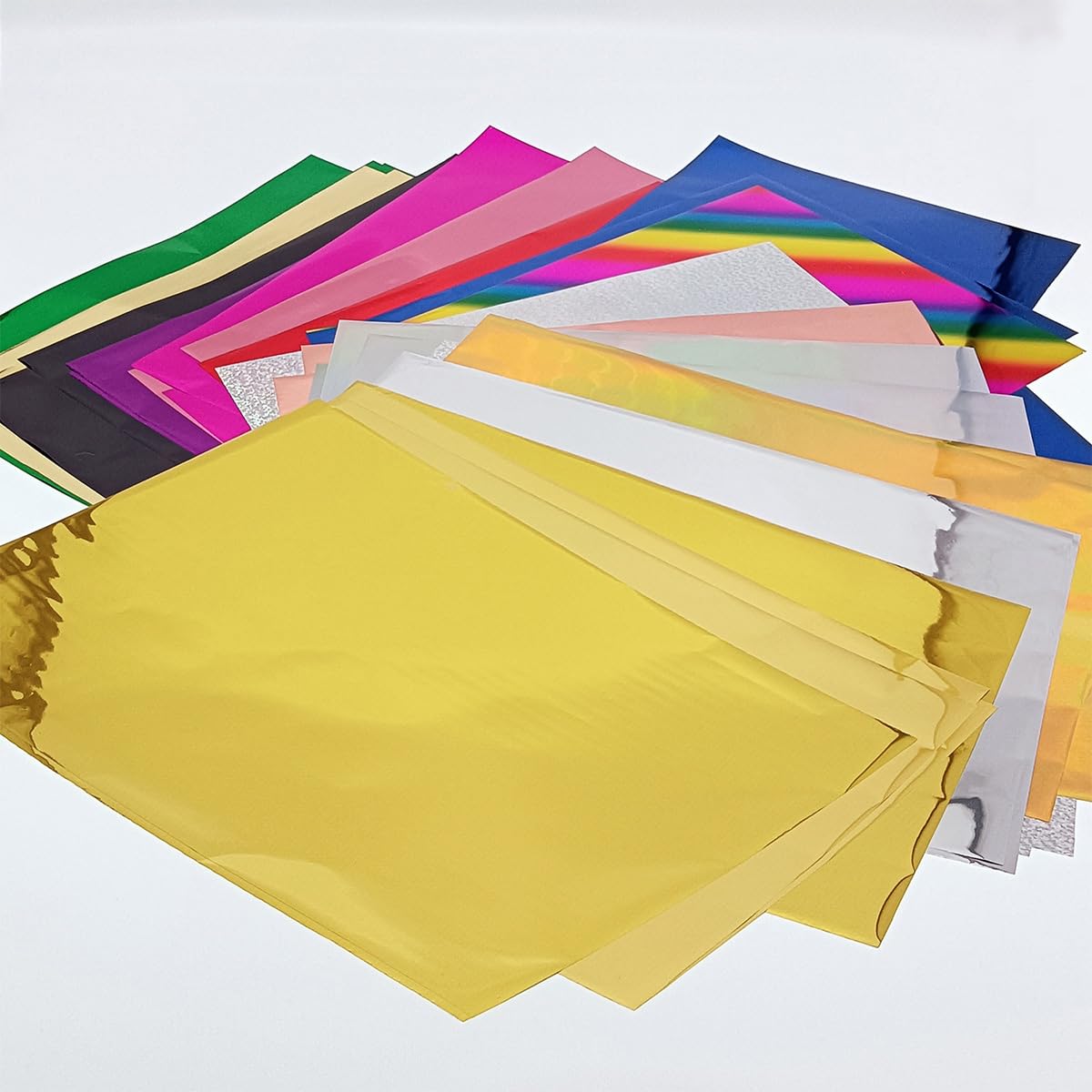 Amazon.com: 50 Sheets A4 Size Reactive Foil Transfer Foil Paper Use ...