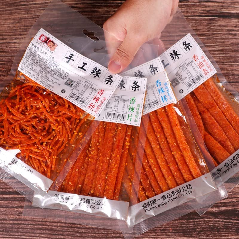 Spicy Strips Chinese Snack 125g/bag Lataio Spicy Strips, Spicy Snack ...