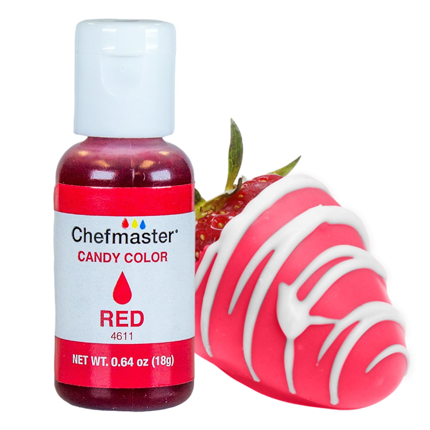 Amazon.com : Chefmaster Red Candy Color | True-Tone Shades | Oil-Based ...