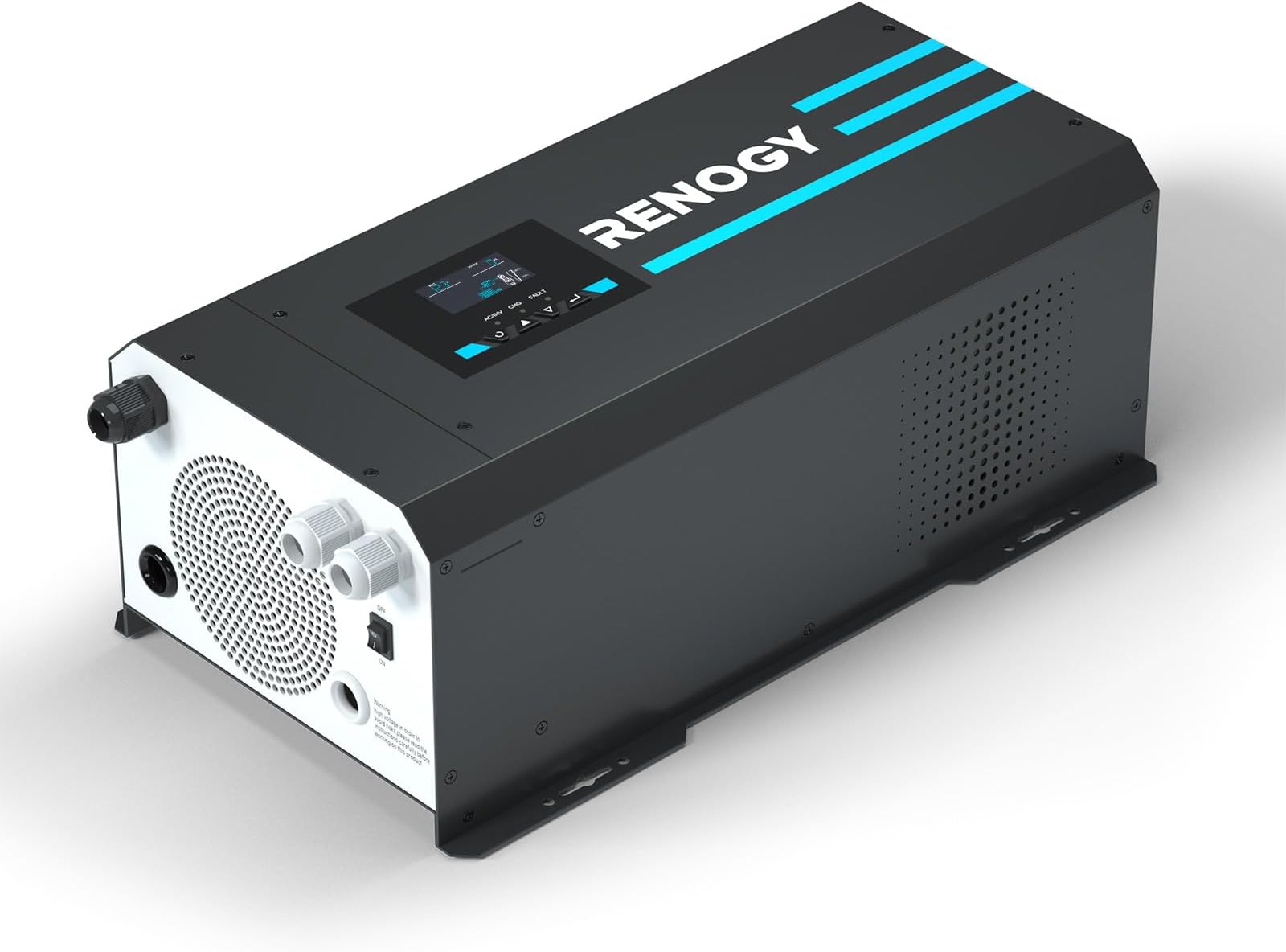 Renogy 2000w Pure Sine Wave Inverter Charger 12V DC to 120V AC Surge ...