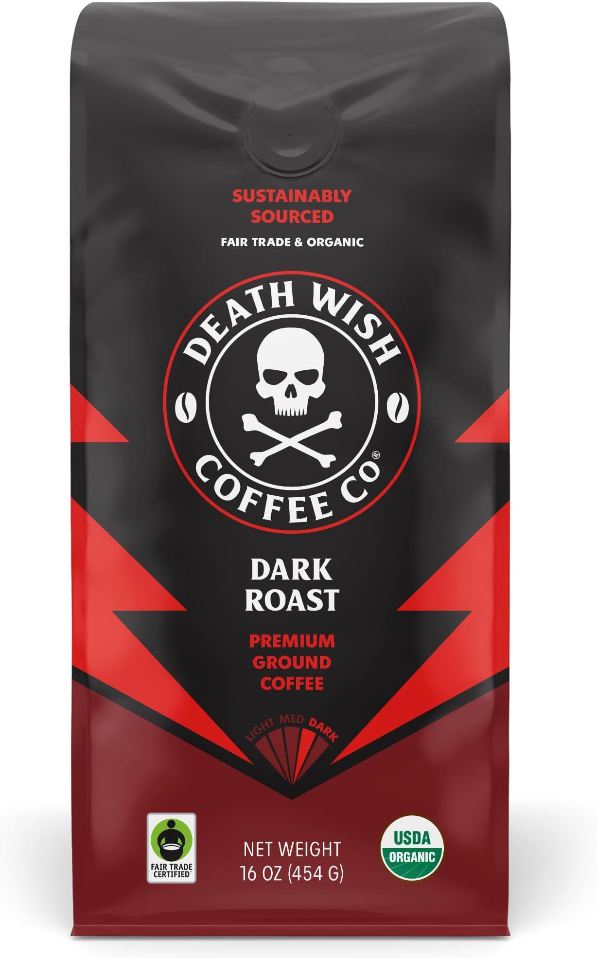 Amazon.com: Death Wish Coffee Co., Organic and Fair Trade Dark Roast ...