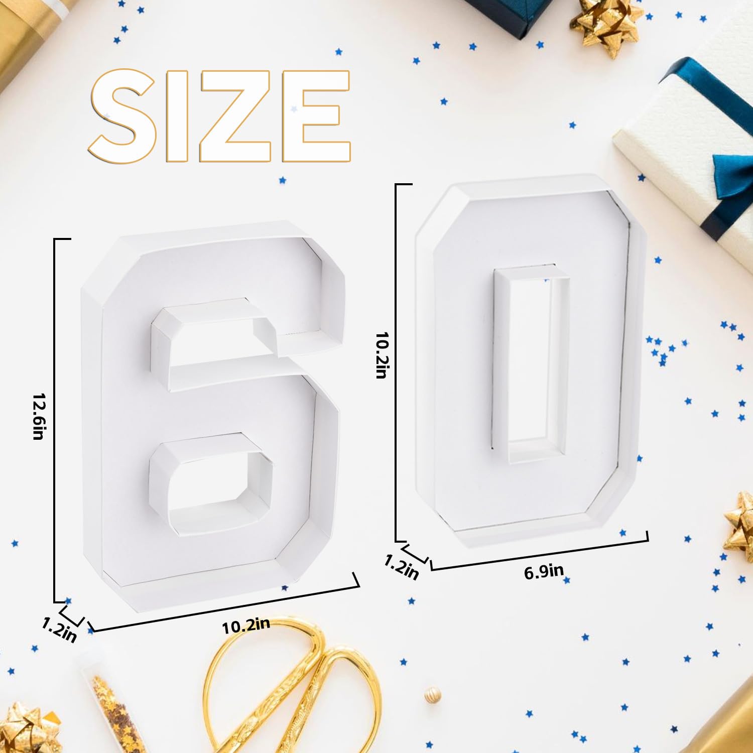 Snapklik.com : 60 Set Cardboard Number For Charcuterie 10.2 Fillable ...