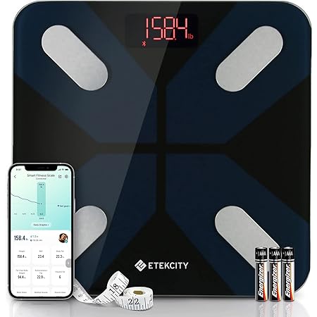 Amazon.com: Etekcity Bathroom Scale for Body Weight and BMI, Smart ...