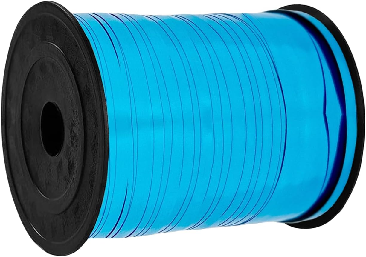 500 Yard Blue Curling Ribbon 5mm for Balloons,457m Crimped Balloon ...