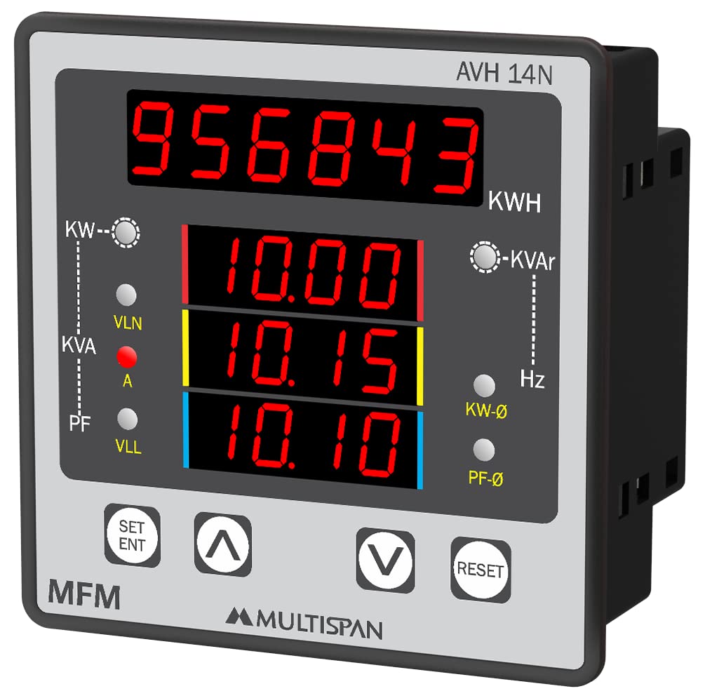 MULTISPAN 3-Ø MULTI FUNCTION METER_AVH-14N : Amazon.in: Industrial ...