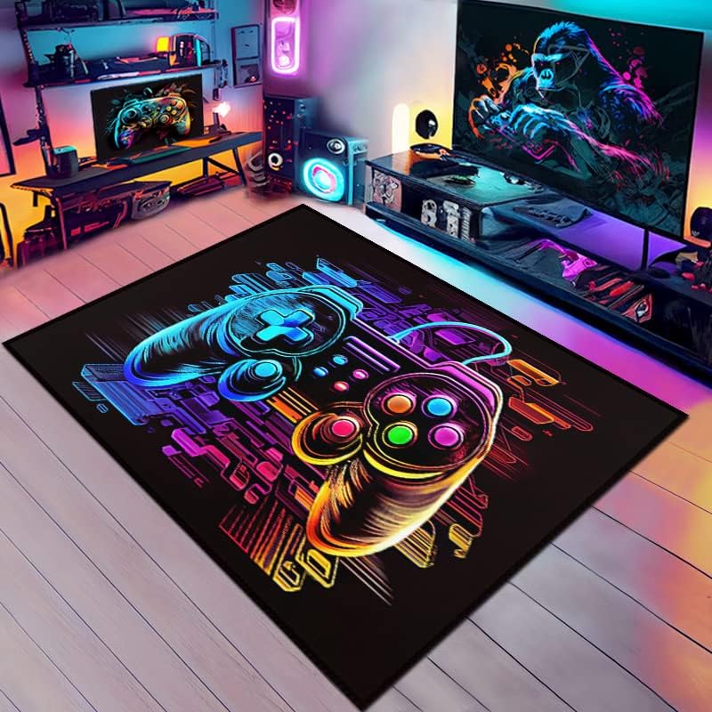Amazon.com: ERWAAD Gaming Rug for Boys Room - Gamer Rug with Controller ...