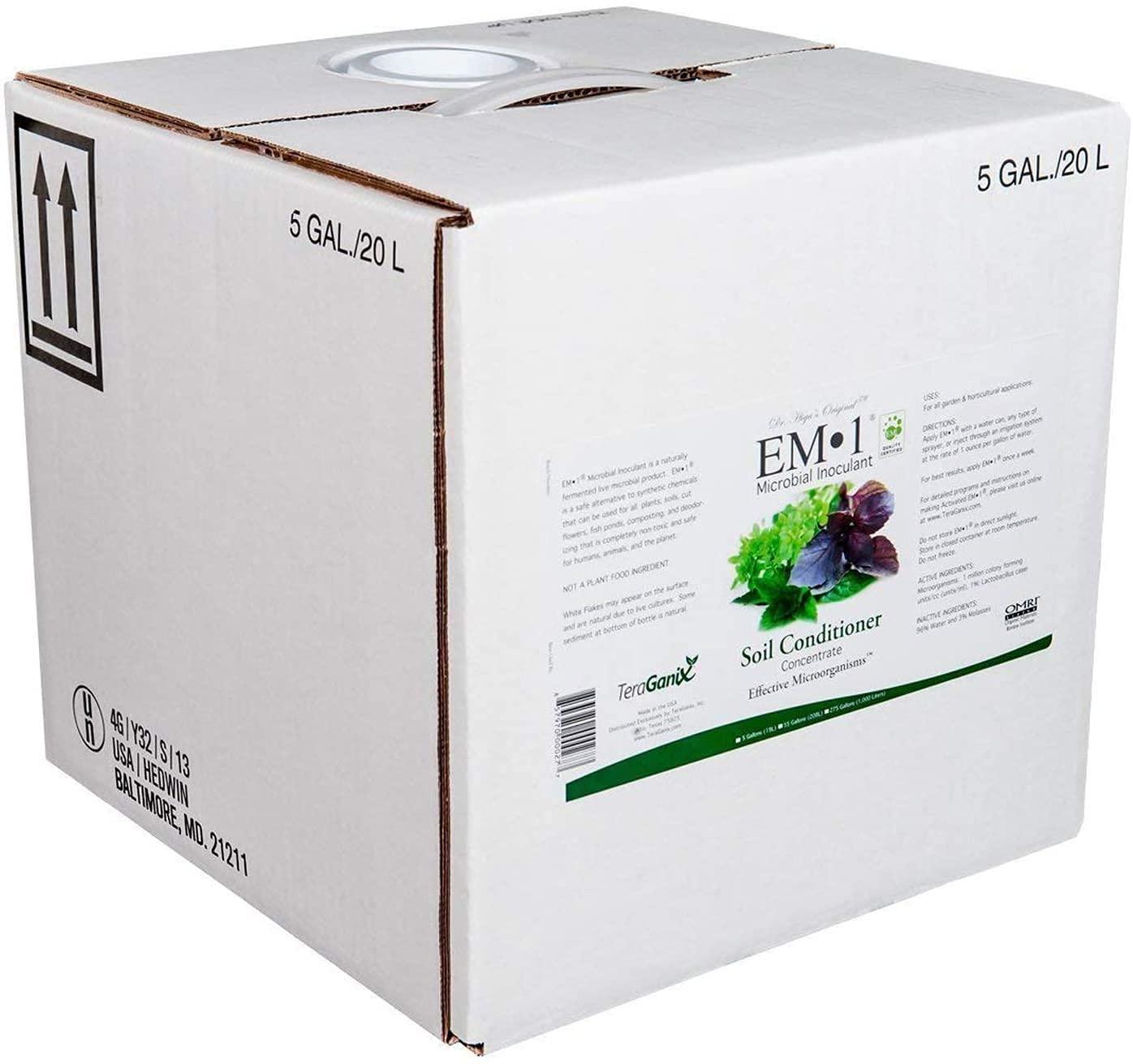 Buy TeraGanix EM-1 Growth, Microbial Inoculant Concentrate, Soil ...