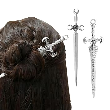 Amazon.com : Sword Hair Pin Set for Women, Witchy Hair Accessories with ...