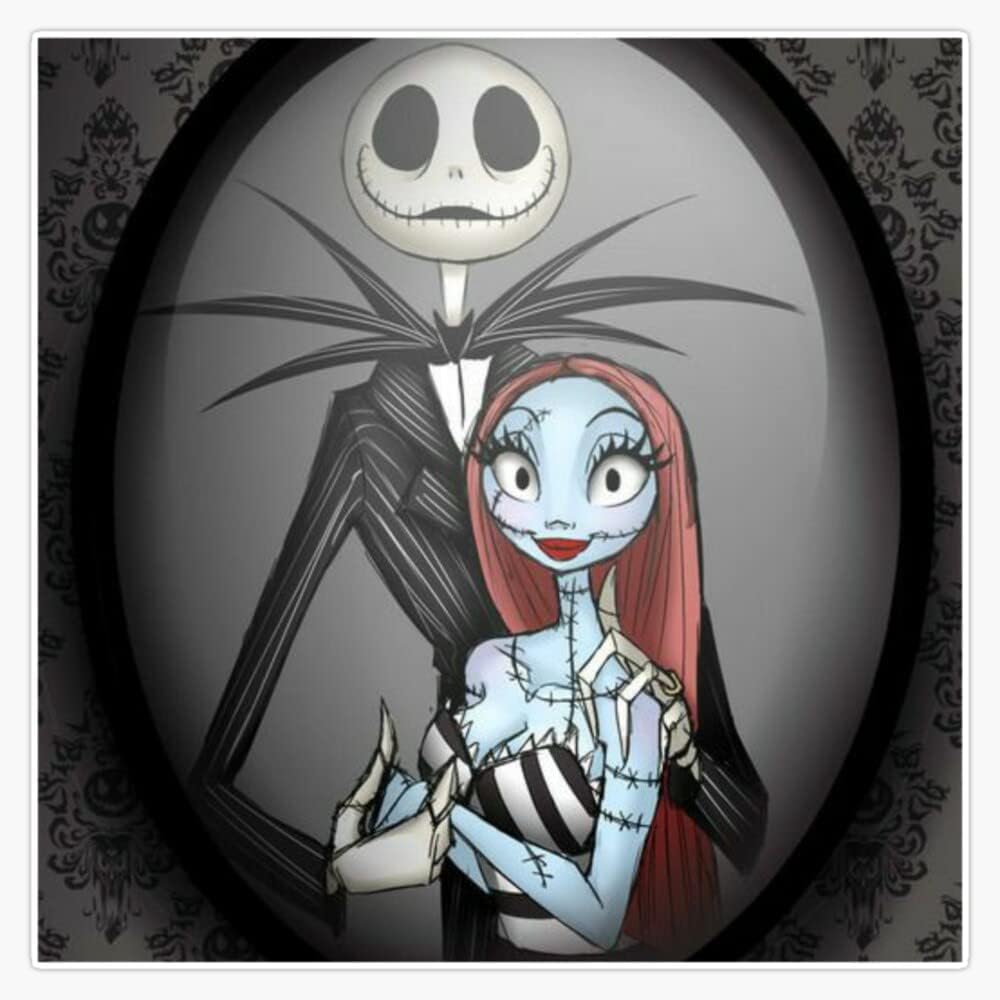 Amazon.com: Jack and Sally Sticker Sticker Decal Bumper Sticker ...