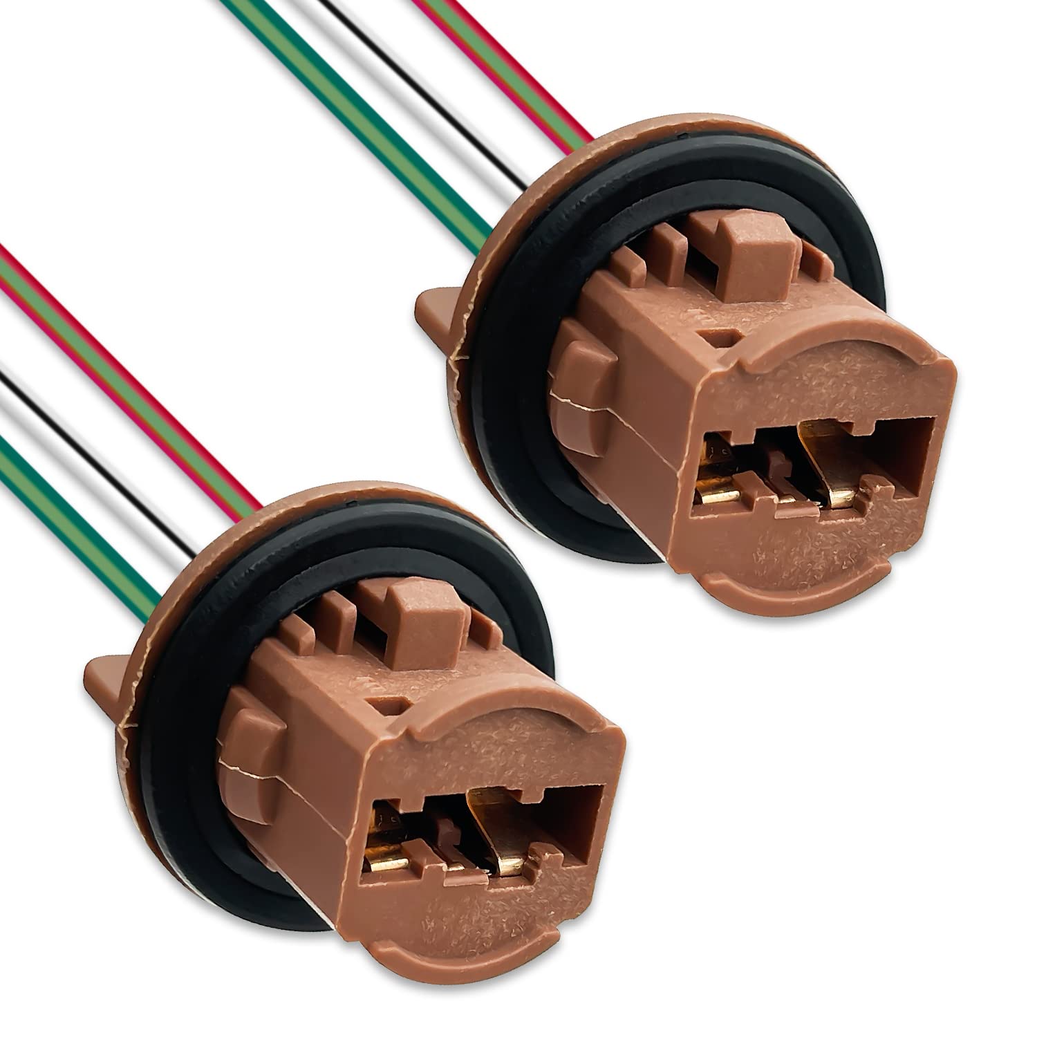 Amazon.com: DAMA 7443 T20 Turn Signal/Reverse Light Bulb Socket Wire ...