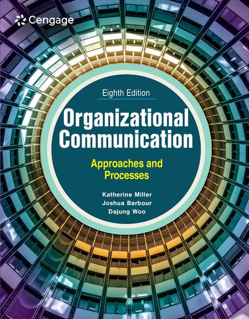 Amazon.com: Organizational Communication: Approaches and Processes: 9788214135770: Miller ...