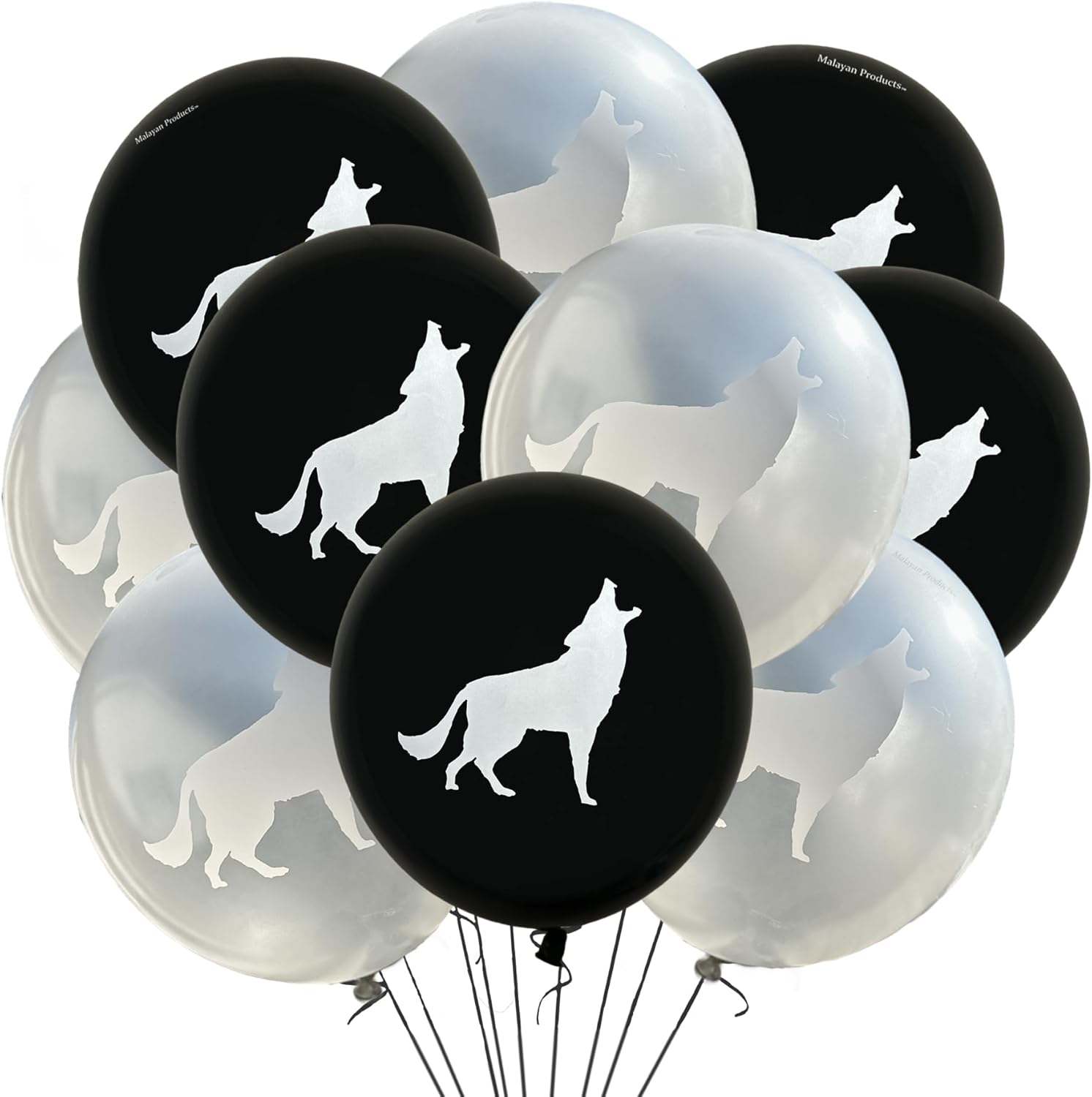 Amazon.com: Wolf Latex Balloons 12 Count, Wolf Balloons for Birthday ...