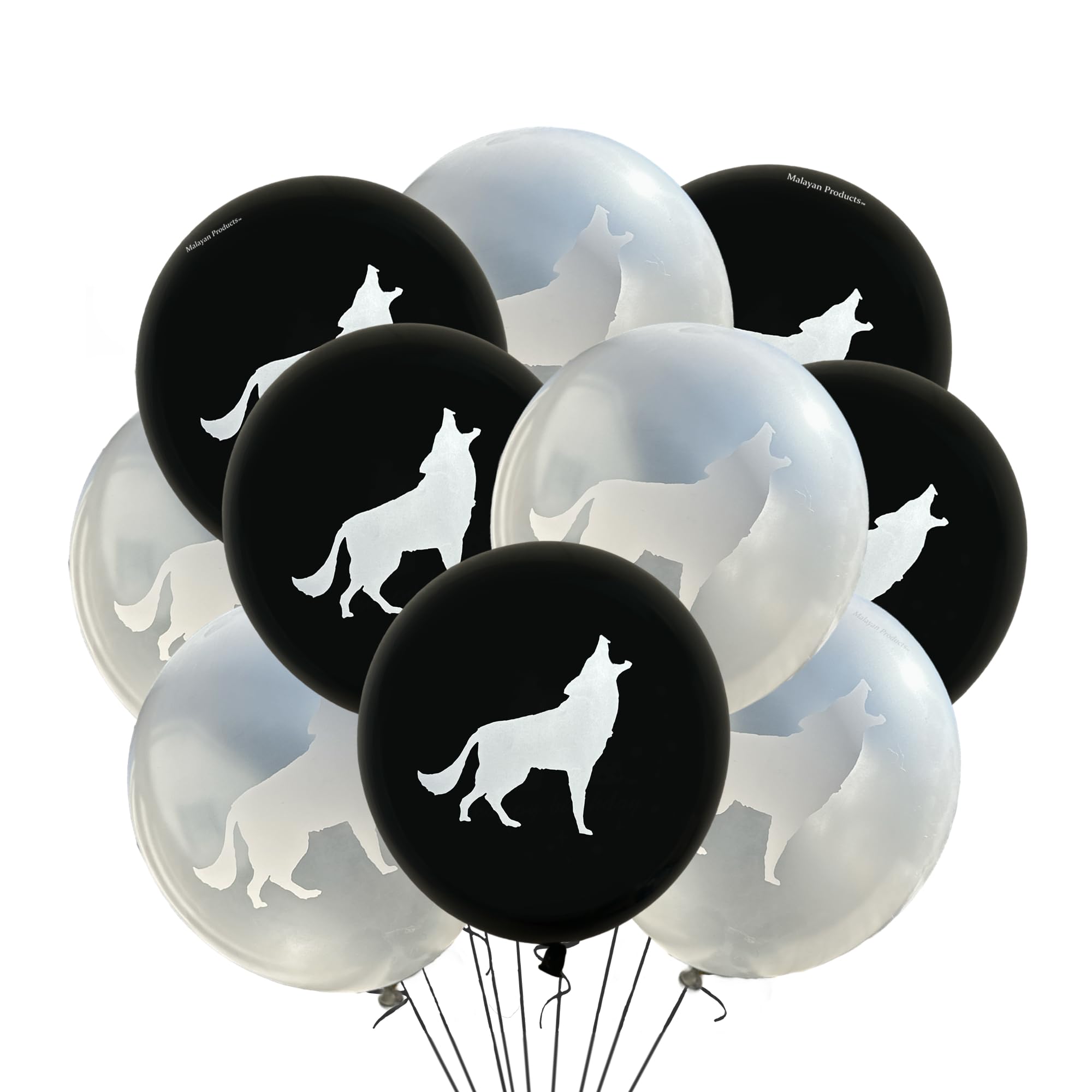 Amazon.com: Wolf Latex Balloons 12 Count, Wolf Balloons for Birthday ...