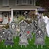 Amazon.com : Kigley 9 Styles Halloween Tombstone Yard Signs with Stakes ...