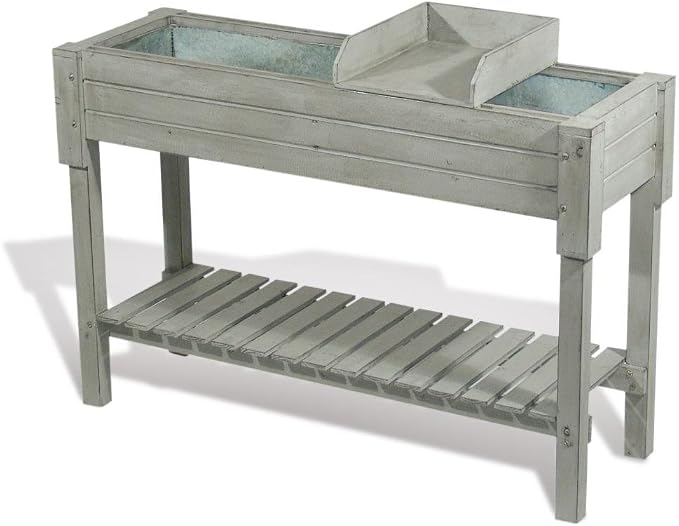 Amazon.com: Esschert Design Secrets du Potager Kitchen Garden Table ...