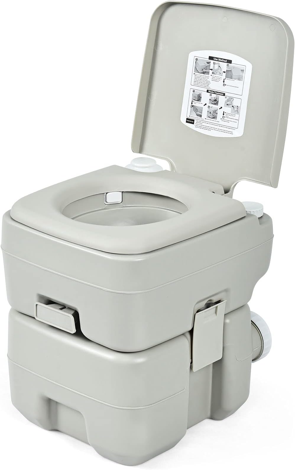 Amazon.com: VEVOR Portable Toilet for Camping with Carry Bag, RV Toilet ...