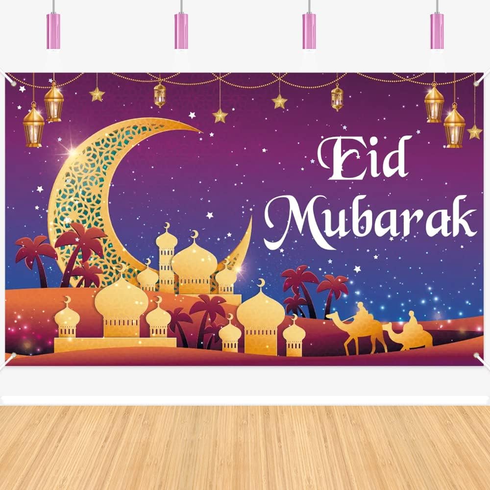 Eid Mubarak Backdrop, Eid Mubarak Party Decorations, Australia | Ubuy