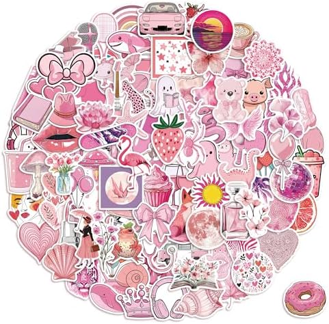 Amazon.com: 102 Pcs Preppy Stickers Vinyl Aesthetic Waterproof Stickers ...