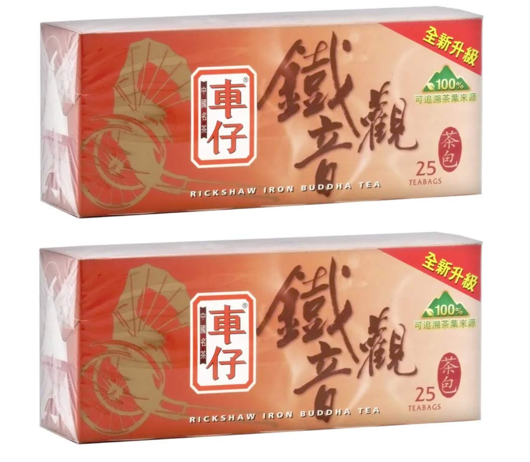 Amazon.com : Rickshaw Chinese Teabags IRON BUDDHA 25pcs tea bags x 2 ...