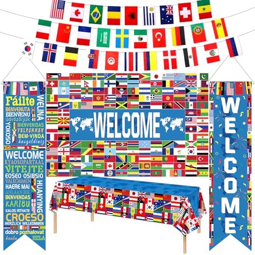 Amazon.com: 5PCS International World Flags Decorations International ...