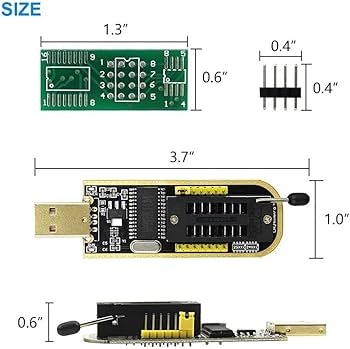 Jual 25 Spi Series 24 Eeprom Ch341a Bios Writer Routing Usb Programmer