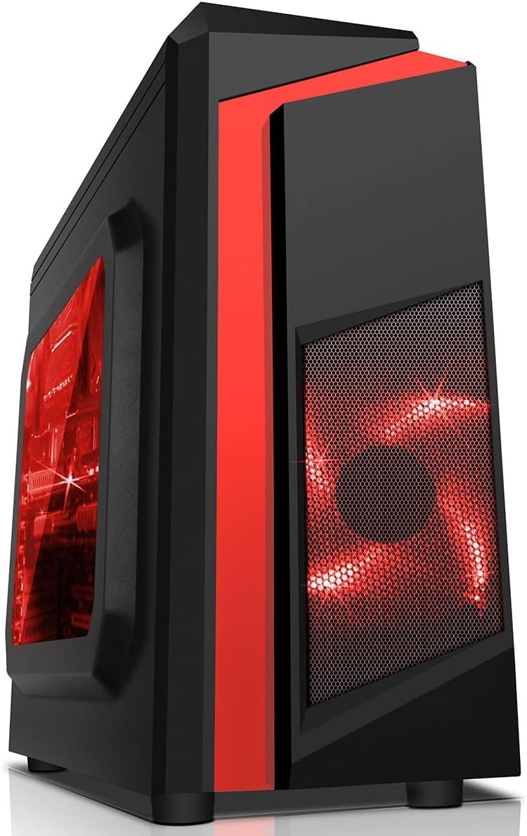 FCS F3 Red Gaming PC - Intel i5-16GB RAM - 128GB SSD + 2TB HDD - GT710 ...