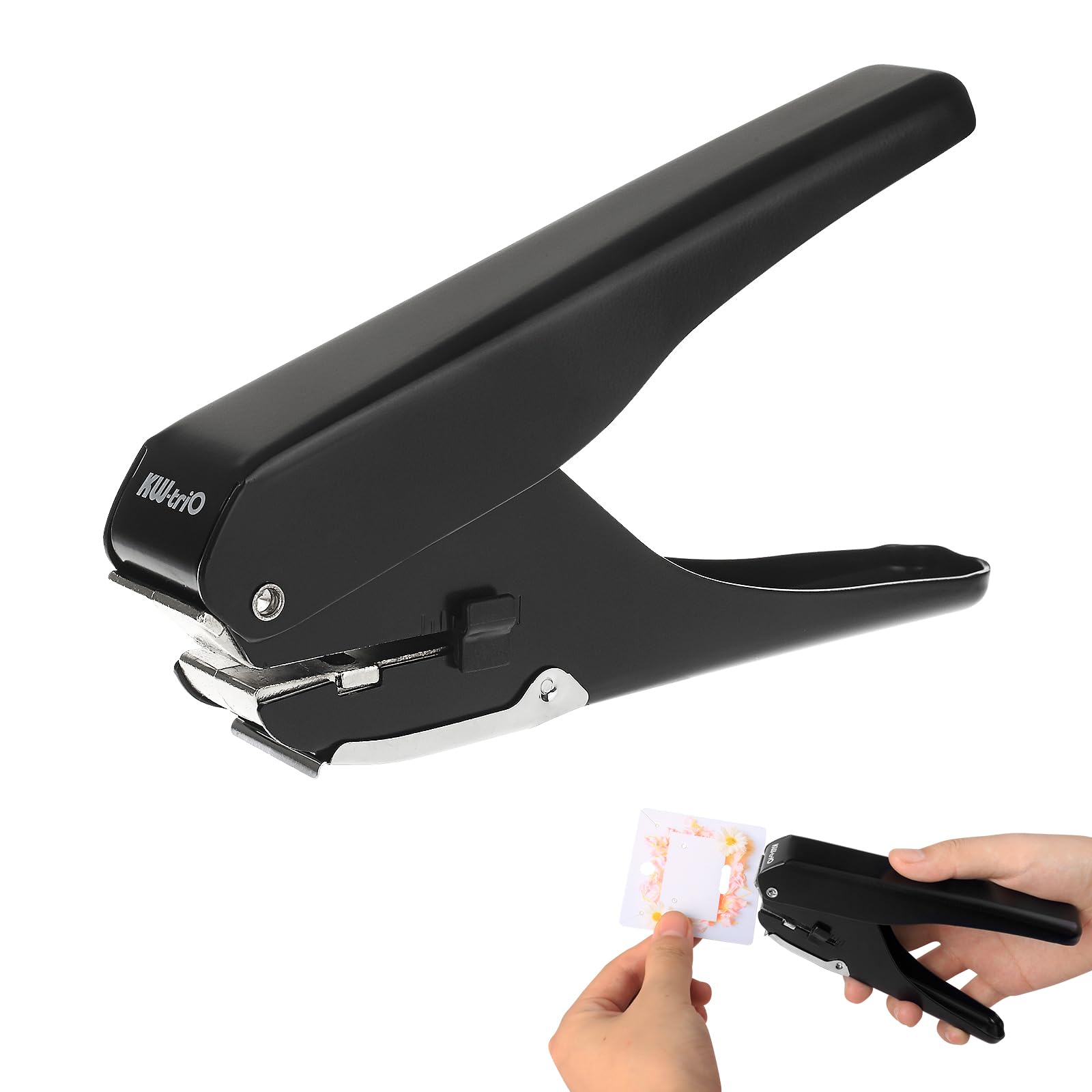 Amazon.com: Badge Hole Punch, Kaluofan Hole Punch, Single Oval Hole ...