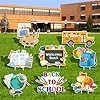 Amazon.com : 8pcs Back to School Yard Signs - First Day of School Yard ...