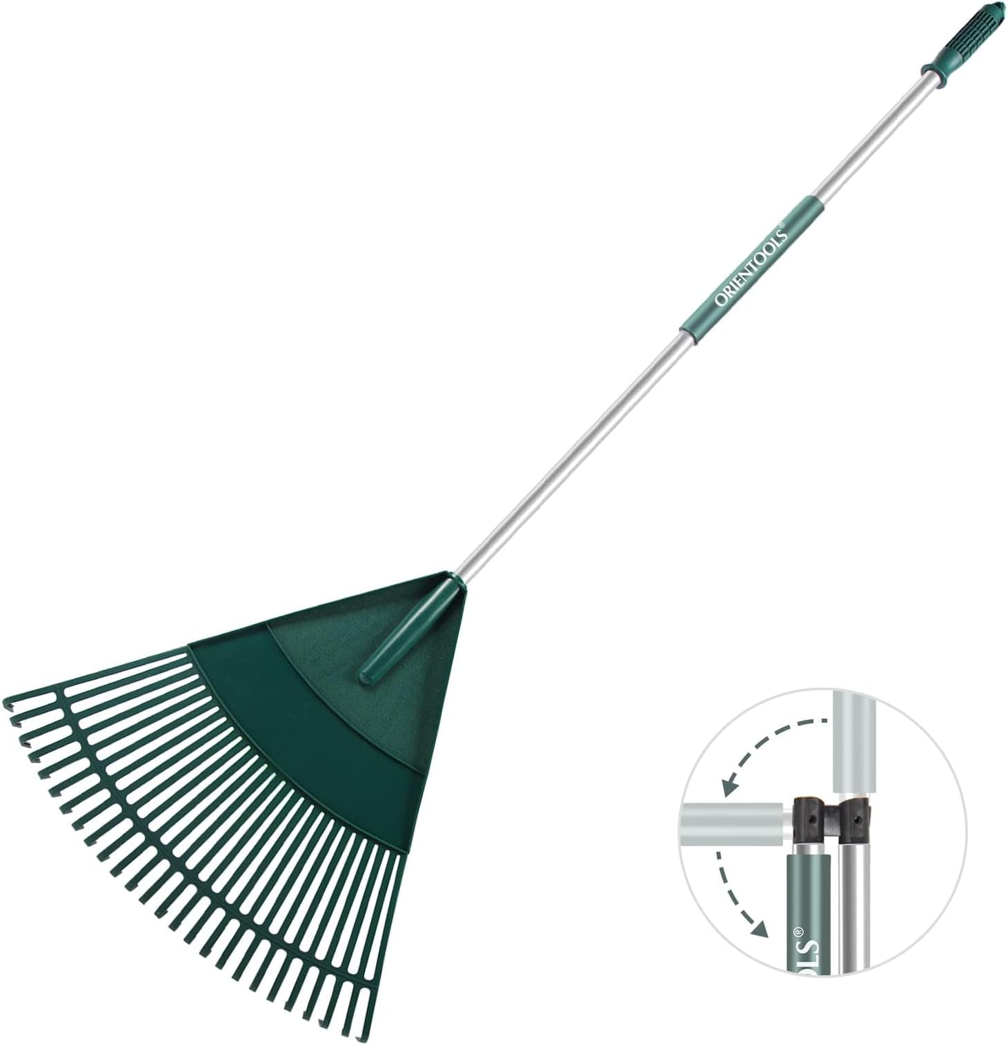 Draper 550mm Plastic Leaf Rake | 23 Teeth Outdoor Garden Hand Tool ...