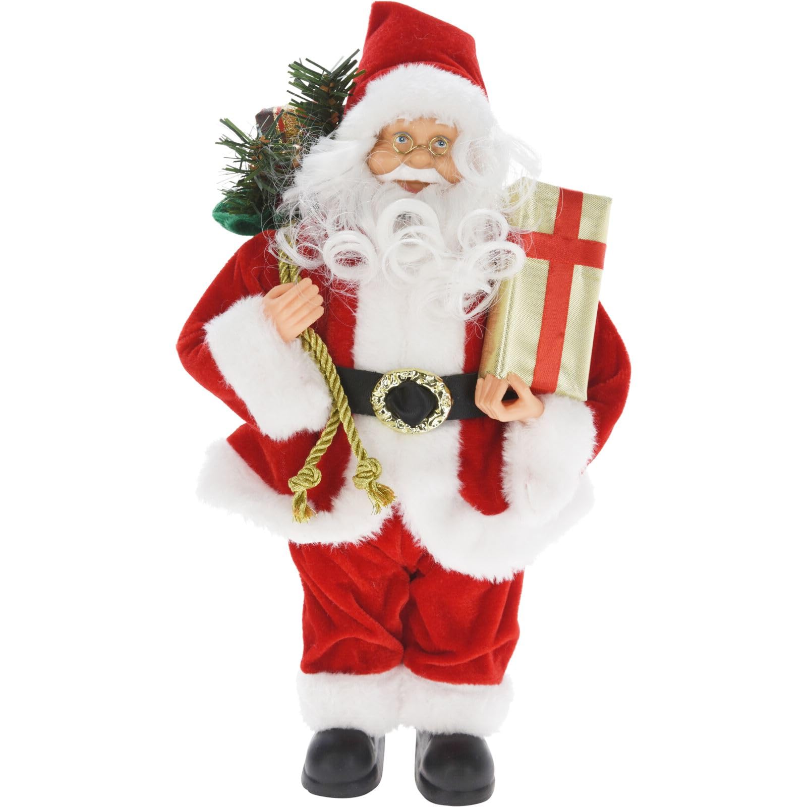 Carousel Home Traditional Father Christmas Figure | Standing Santa ...