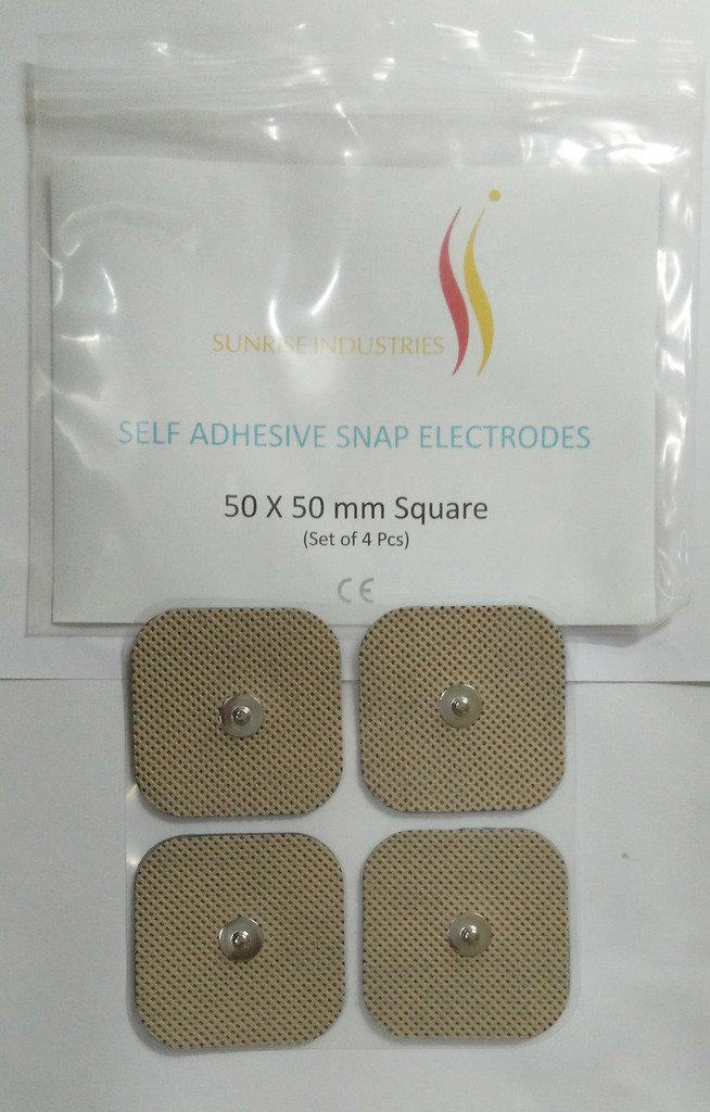Sunrise Self Adhesive Button Electrodes - 50 x 50 mm - Beige - Pack of ...