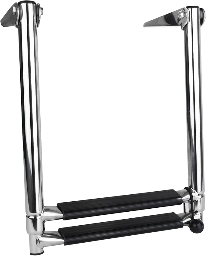 Amazon.com: Five Oceans 2 Step Boat Ladder, Over Platform Telescoping ...