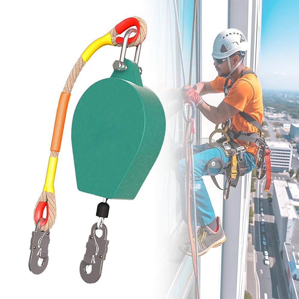 KBIBCK Self Retracting Lifeline, 10 M Retractable Fall Protection Set ...