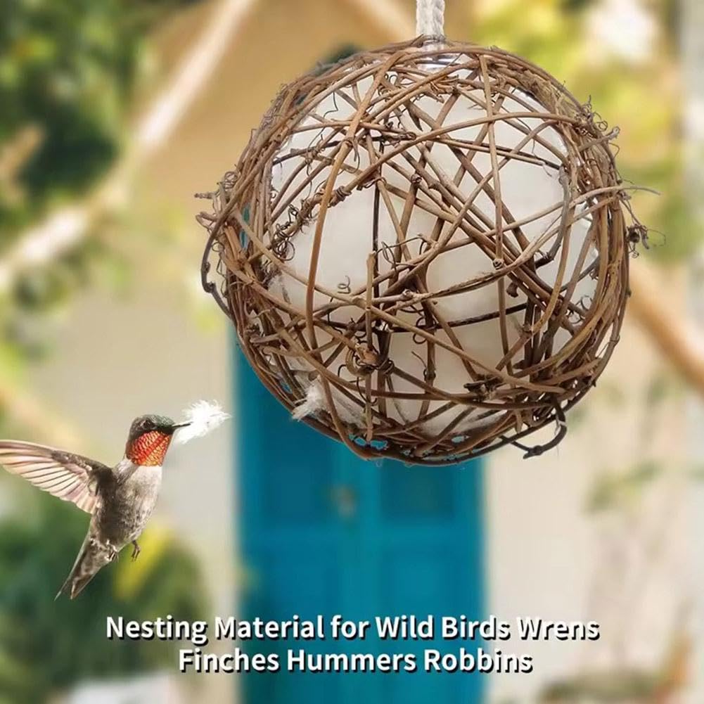 For The Birds Ball Of Nesting Materials PROVIDING HUMMERS WITH NESTING