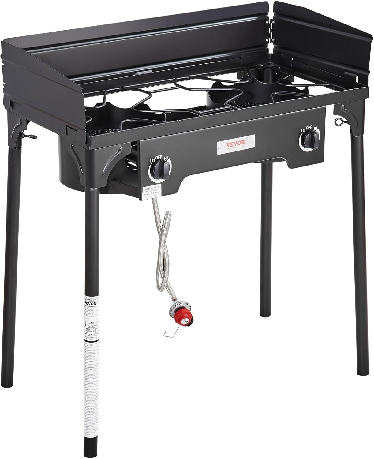 VEVOR Double Burner Outdoor Camping Stove, 60,000-BTU Camping Modular ...