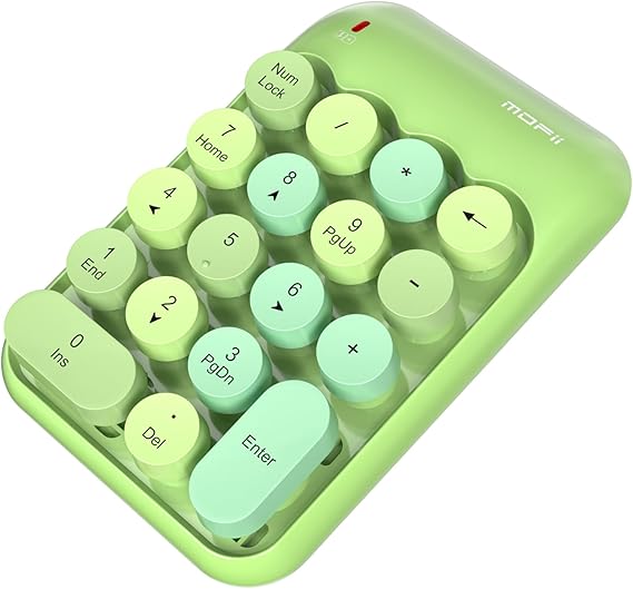 Amazon.com: MOWUX Wireless Number Pads, Cute Colorful Numeric Keypad ...
