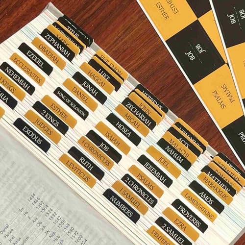 Snapklik.com : Thinkor Reposition Laminated Bible Tabs, Large Print ...