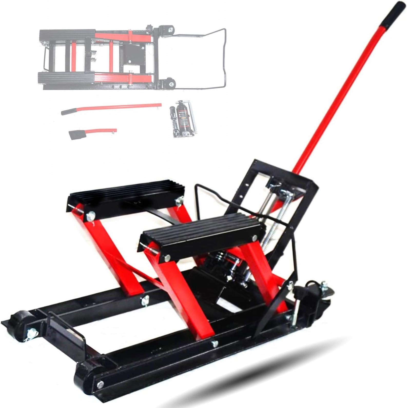 Amazon.com: MOTOOS 1500lbs Motorcycle Bike Lift ATV Hoist Jack Stand ...