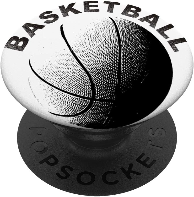 Amazon.com: Sports Basketball Athlete Game Ball Art Black White Bball ...