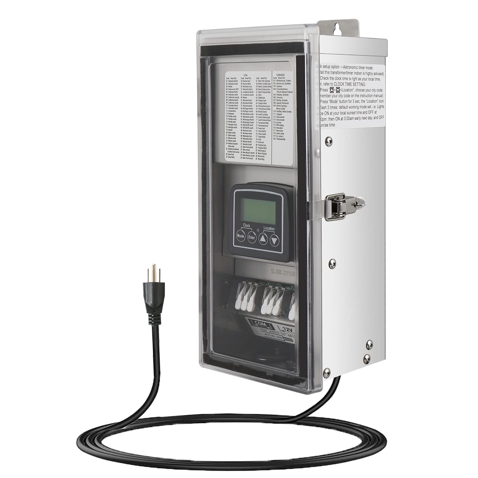 Volt Landscape Lighting Transformers 600W Low Voltage Multi Tap Power