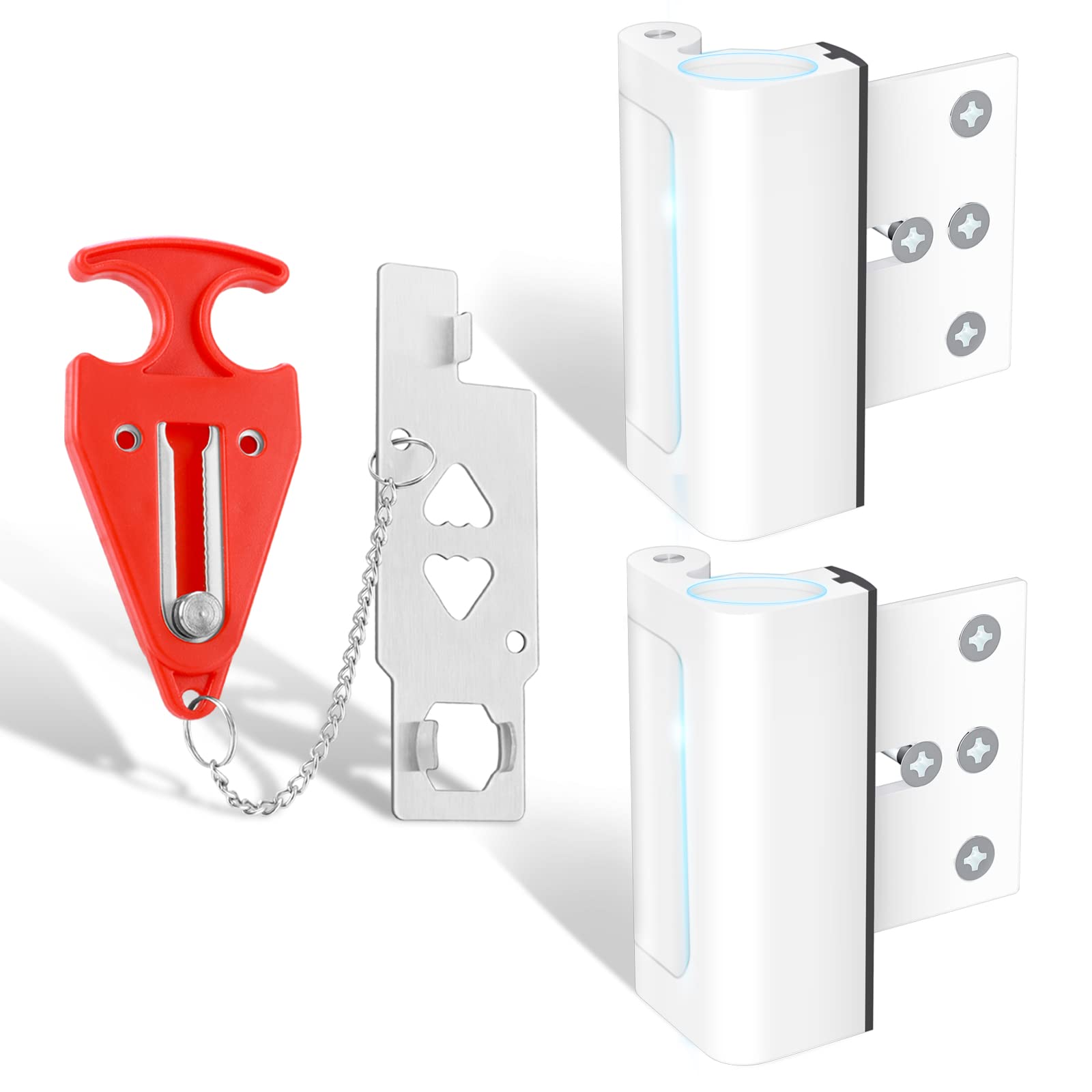 Portable Door Lock Home Security Door Locker for Additional Safety and ...