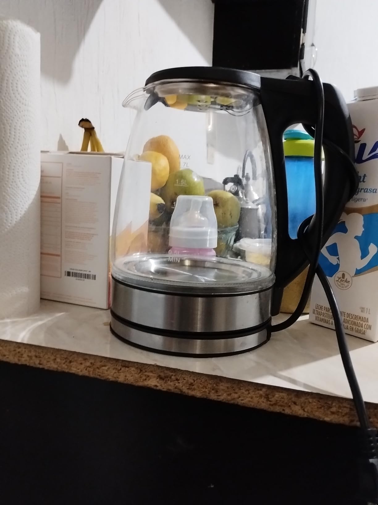 Tetera Eléctrica, 1.7L Hervidor de Agua Eléctrico, Tetera de Acero ...