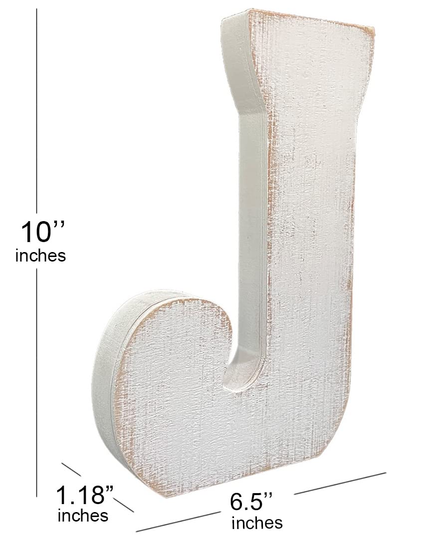 Snapklik.com : ABELOTS Large Distressed White Wash Alphabet Wall Decor ...